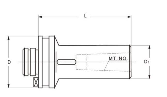 MORSE TAPER ADAPTERS WITH DRAW BOLT(50C-M)